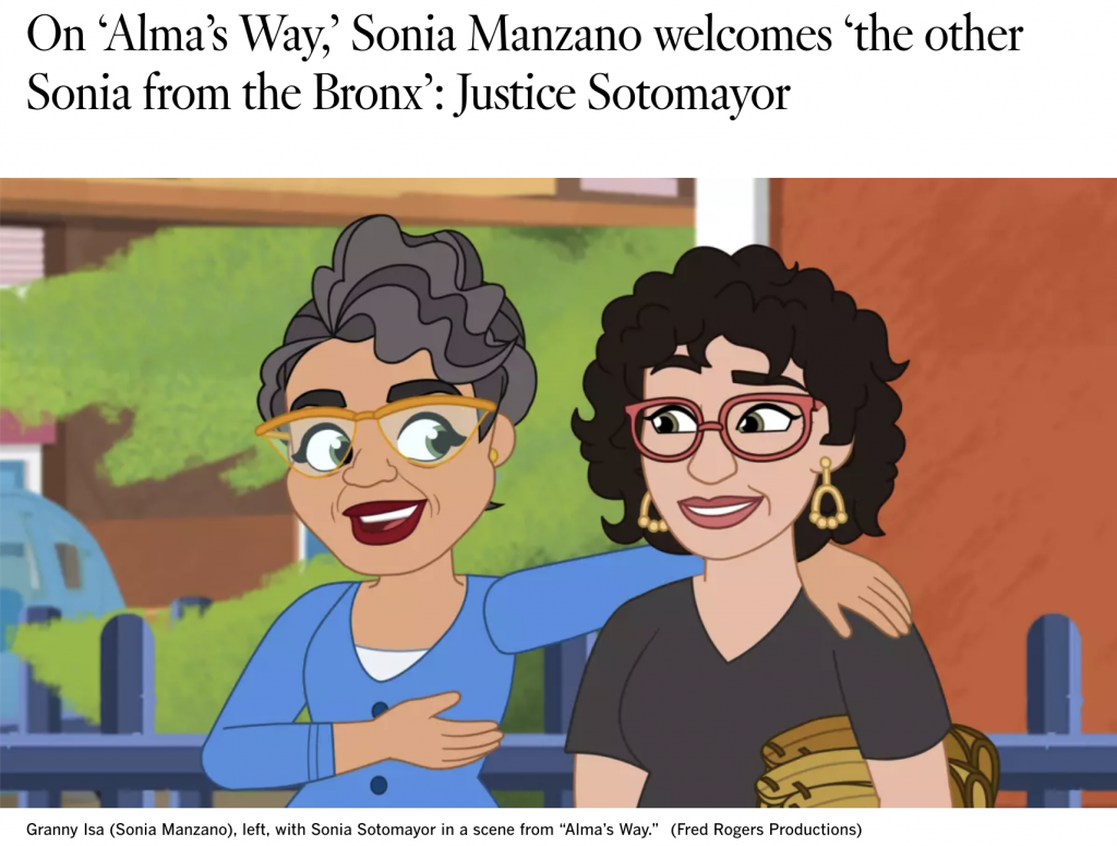 A new season of Alma’s Way welcomes Justice Sotomayor - Fred Rogers ...